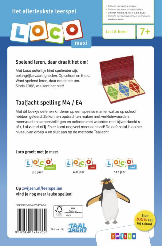 Loco maxi Taaljacht Spelling M4 / E4 - Uitgeverij Zwijsen