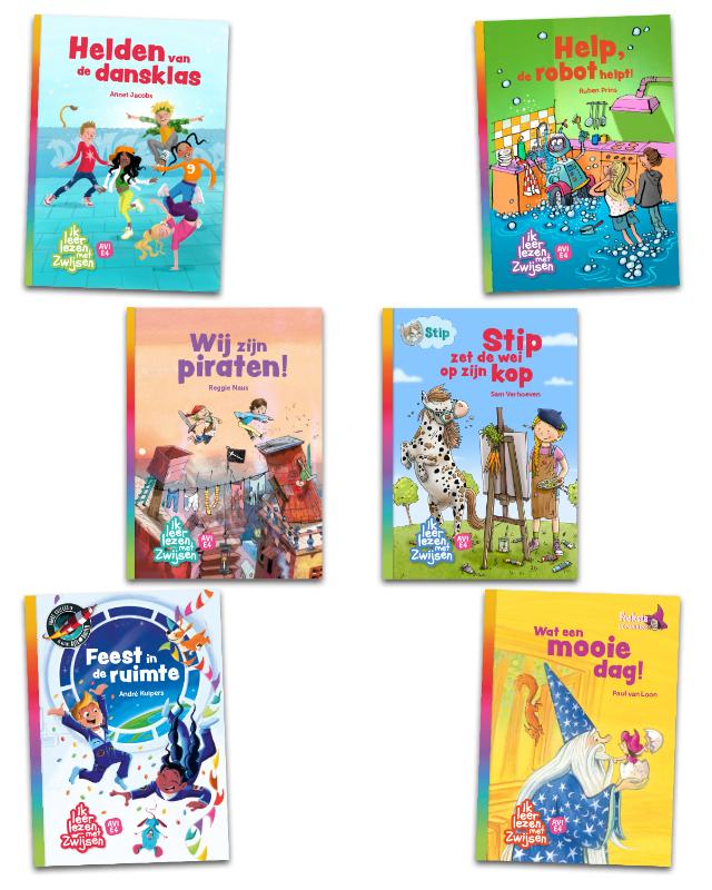 Pakket ik leer lezen met Zwijsen AVI E4 (6 titels) - Uitgeverij Zwijsen