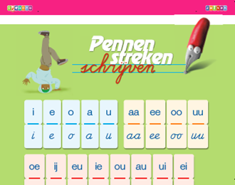 Letterposter Pennenstreken – Uitgeverij Zwijsen